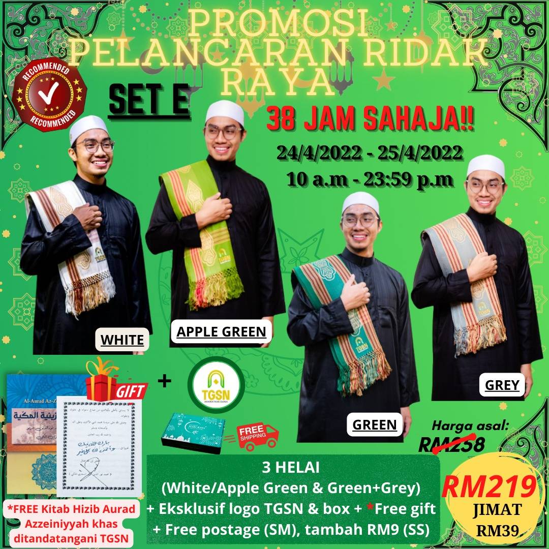 ridak raya eksklusif logo tgsn e myr 258 . 00 myr 219 . 00 15 % off ...