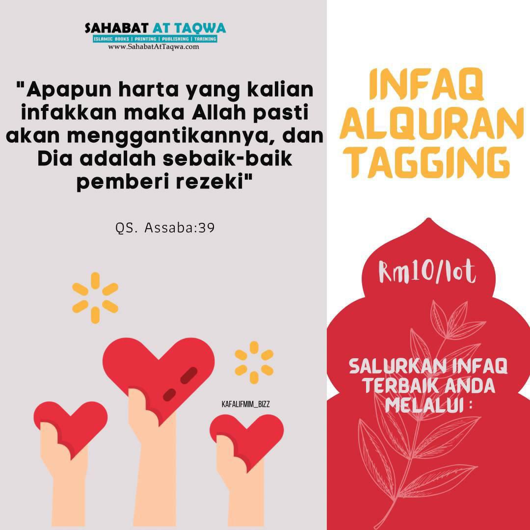 Khidmat pengurusan infaq Al Quran tagging?
